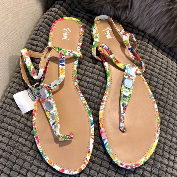 FIONI Clothing | Shoes | Fioni Floral Sandals | Poshmark